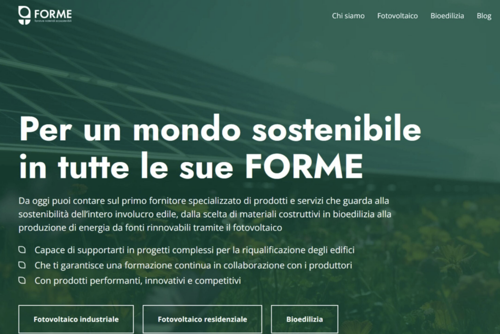 Forme lancia il nuovo sito web